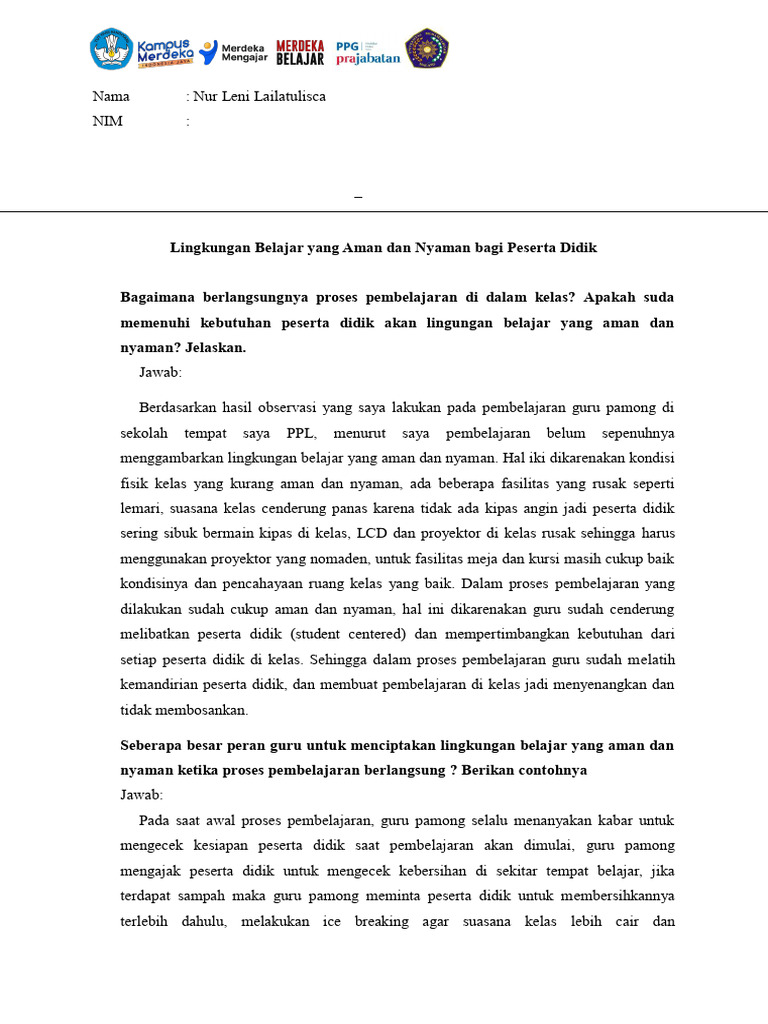 DEMONSTRASI KONTEKSTUAL - T4 - Nur Leni L | PDF