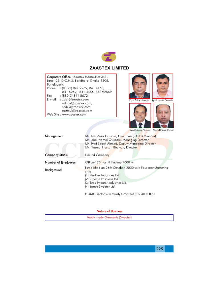 Zaastex Limited | PDF