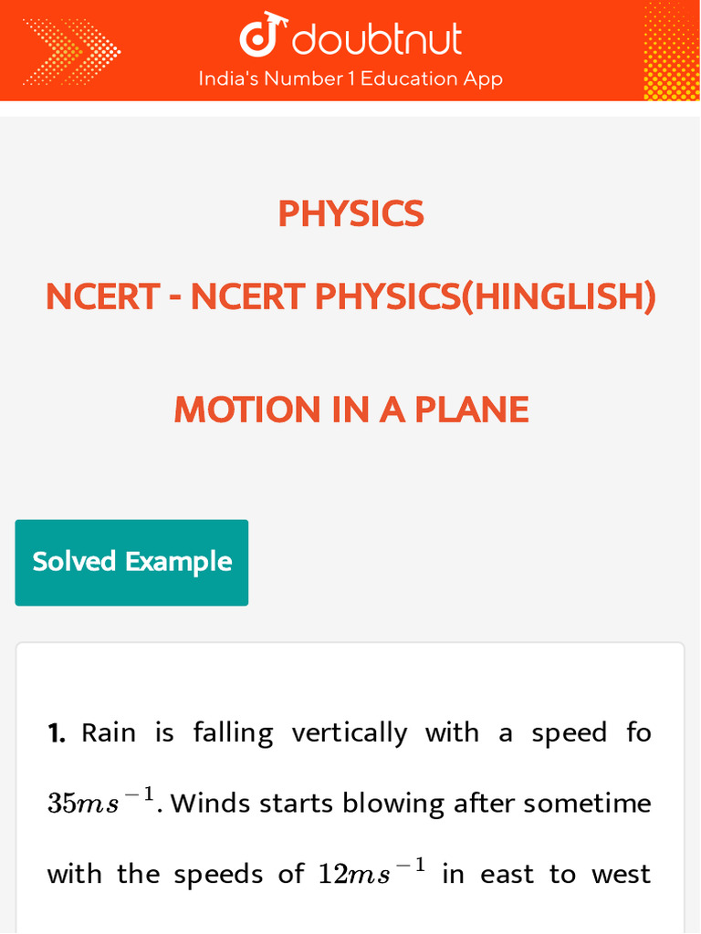 Books Doubtnut Question Bank | PDF | Acceleration | Euclidean Vector