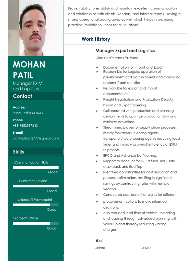 Mohan Patil (2) 1 4 1 | PDF | Logistics | Enterprise Resource Planning