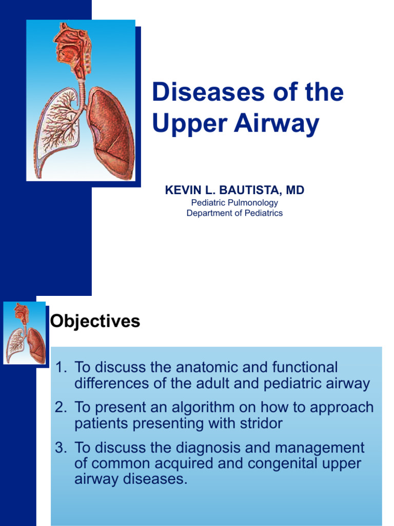 Pedia Pulmo LU7 Diseases of The Upper Airway | PDF | Respiratory Tract ...