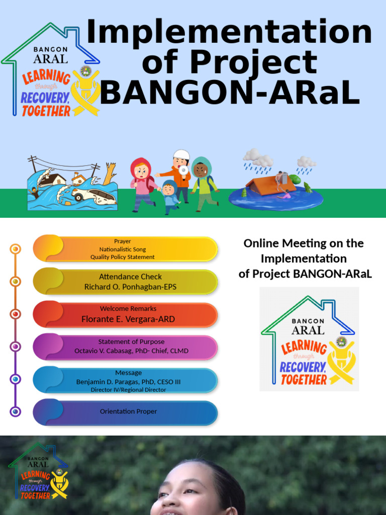Implementation of Project BANGON-ARal | PDF | Teachers | Literacy