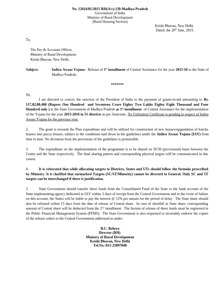 No.12024$01$2015 RH (A$c) 2B Madhya$Pradesh | PDF | Government Of India ...