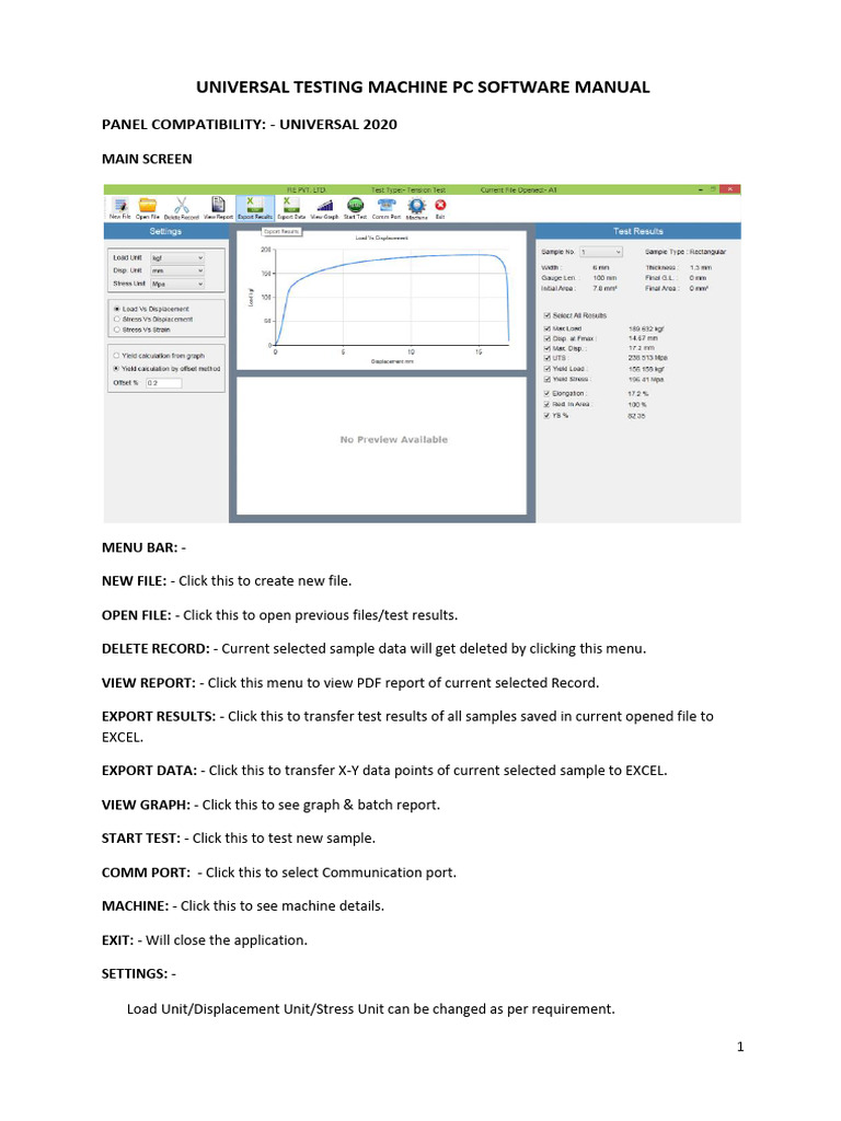 Software Manual | PDF | Button (Computing) | Fracture
