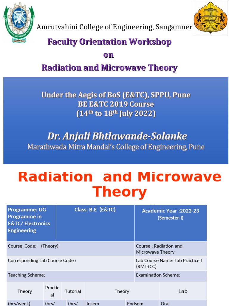 RMT - FOW - BE 2019 - Unit 2 - Unit 2 - Transmission Lines and ...