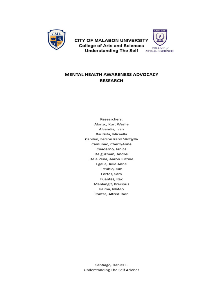 Research UTS Revised | PDF | Mental Health | Mental Disorder