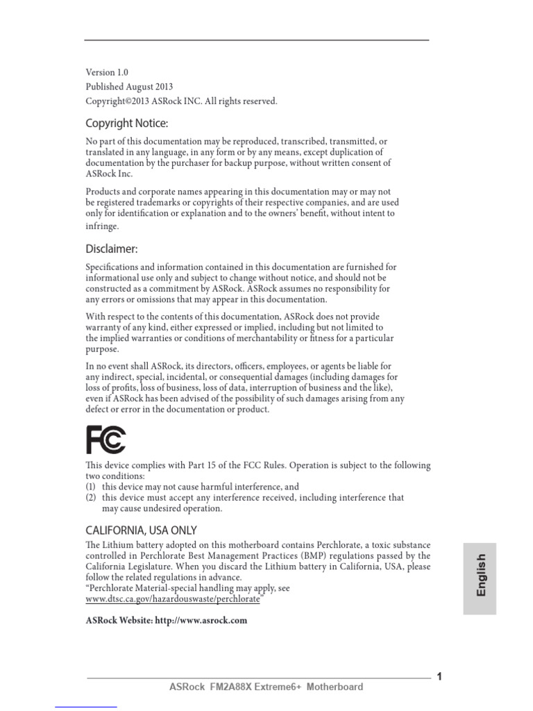 ASRock FM2A88X Extreme6 Quick Install Manual | PDF | Bios | Booting