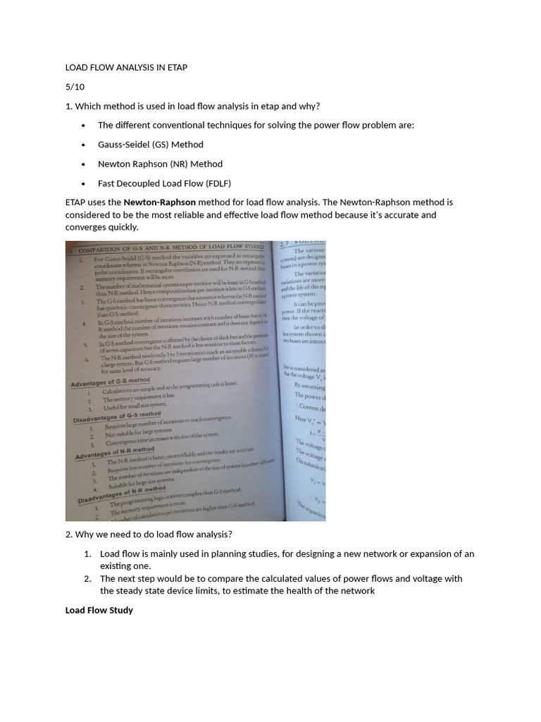 Load Flow Analysis in Etap | PDF | Electrical Impedance | Electrical ...
