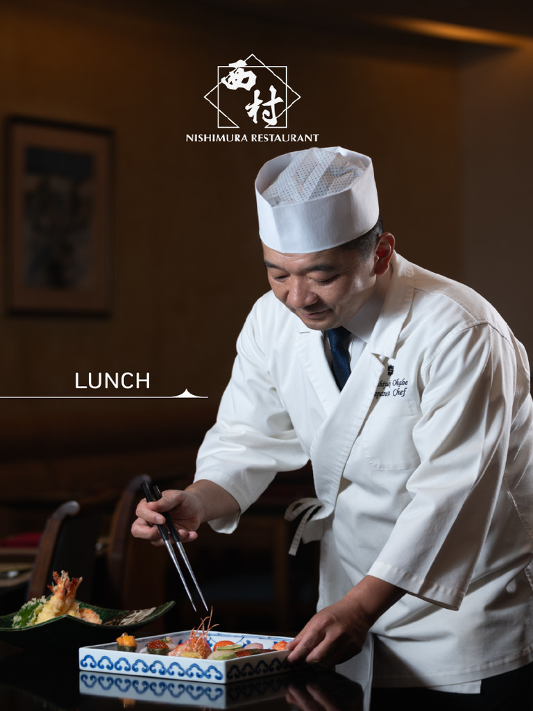 Nishimura Menu Lunch | PDF | Japanese Cuisine | Sushi