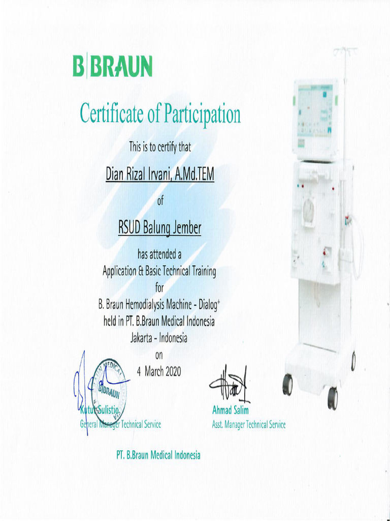 TTD Training Certificate Dialog Evo Dian Rizal Irvani, A - MD - TEM | PDF