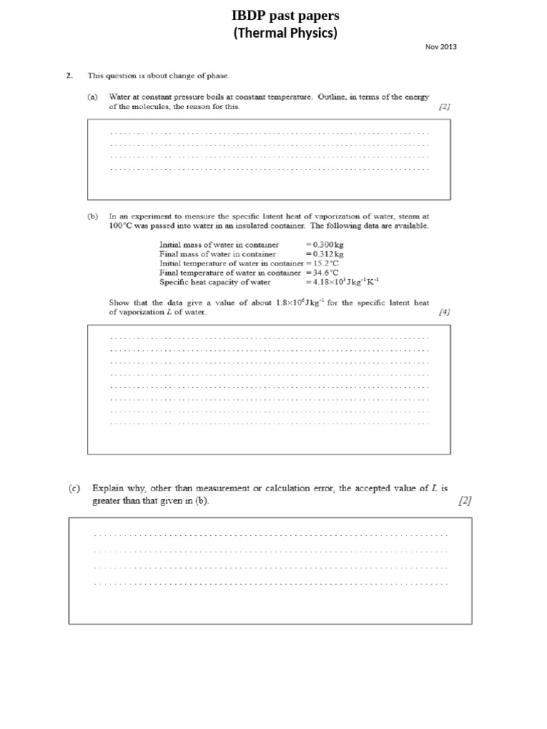 IBDP Past Papers | PDF