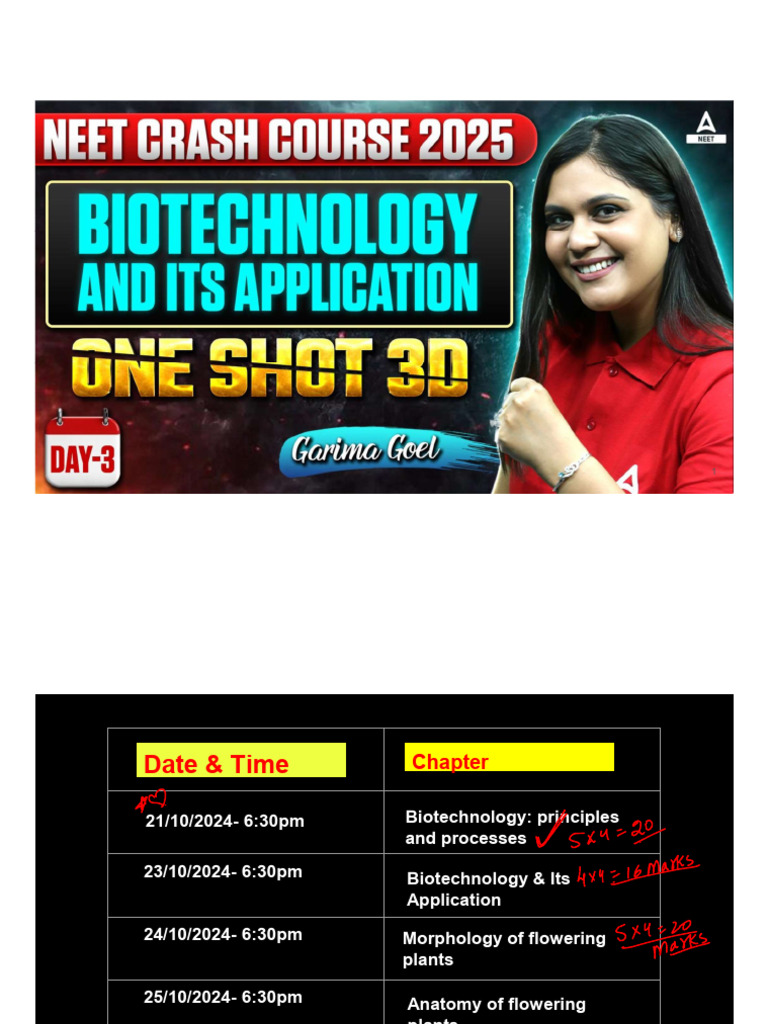 Garima Mam's Biology Sessions | PDF | Biology