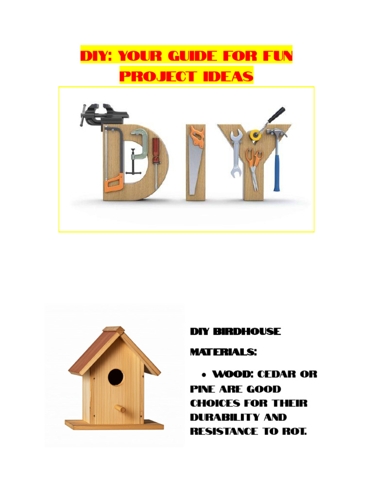 DIY: Your Guide For Fun Project Ideas | PDF | Canvas | Paintings