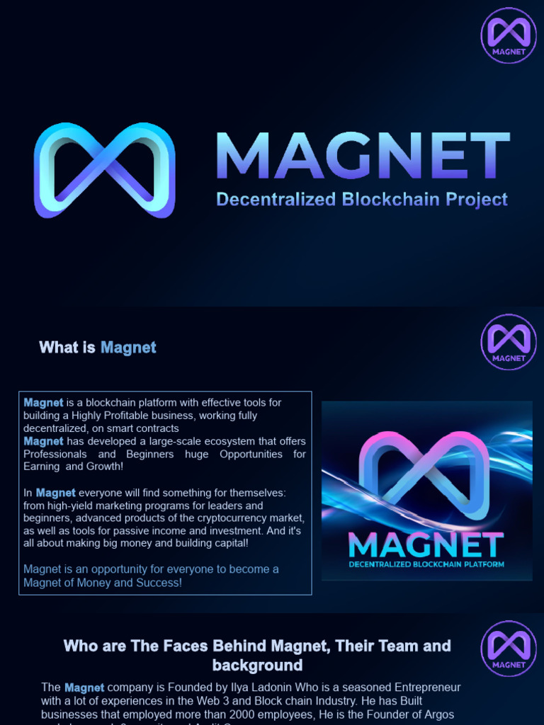 Magnet Modified Presentation Slide | PDF | Cryptocurrency | Applications Of Cryptography