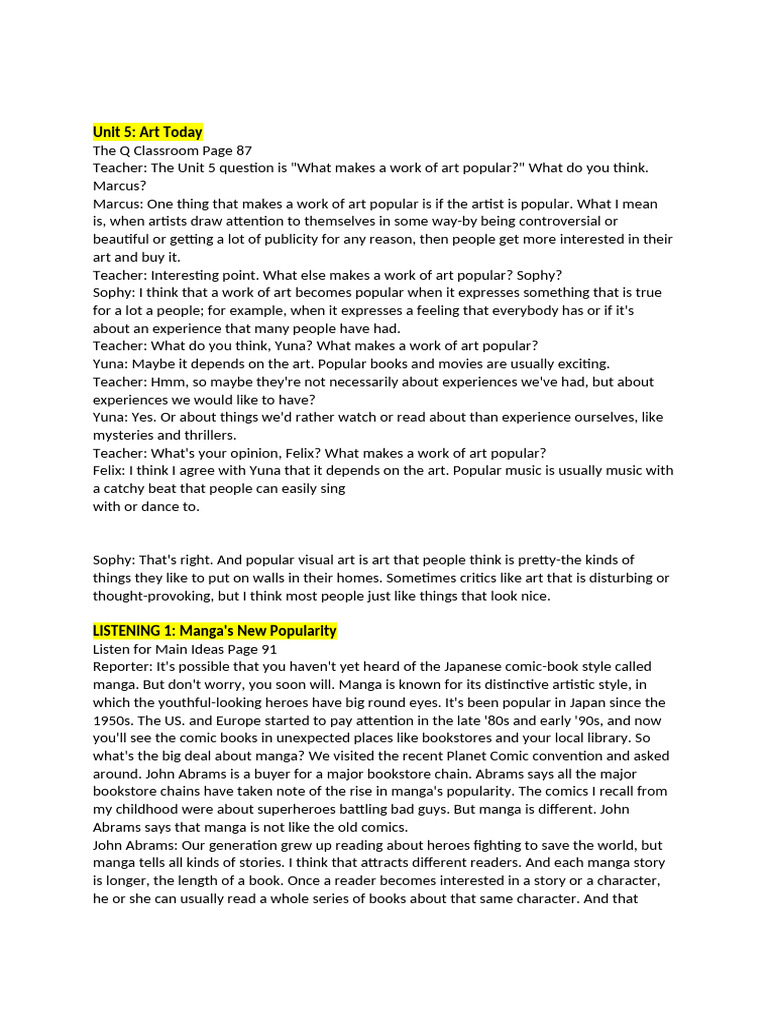 Listening-Scripts (1) ACTIVE SKILLS 4 | PDF | Polar Bear | Oil Spill