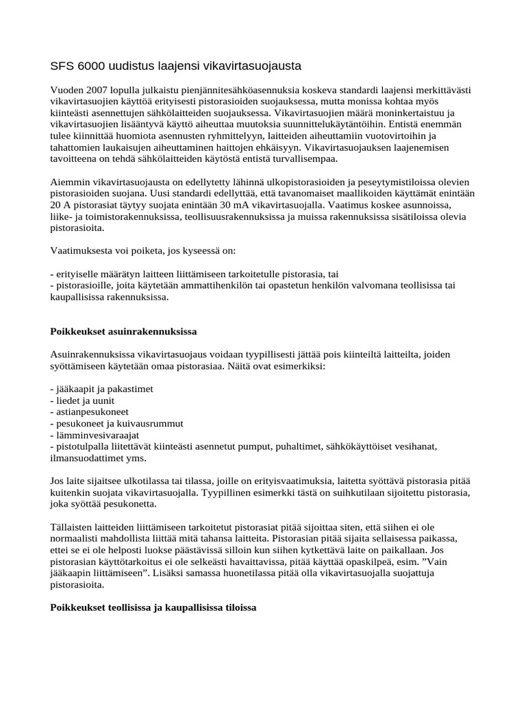 SFS 6000 Uudistus | PDF