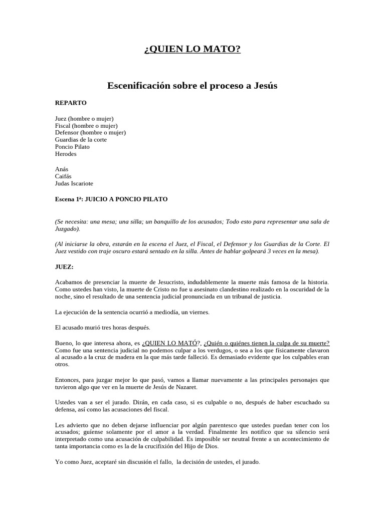 Quien Lo Mato 2 | PDF | Poncio Pilato | Jesús