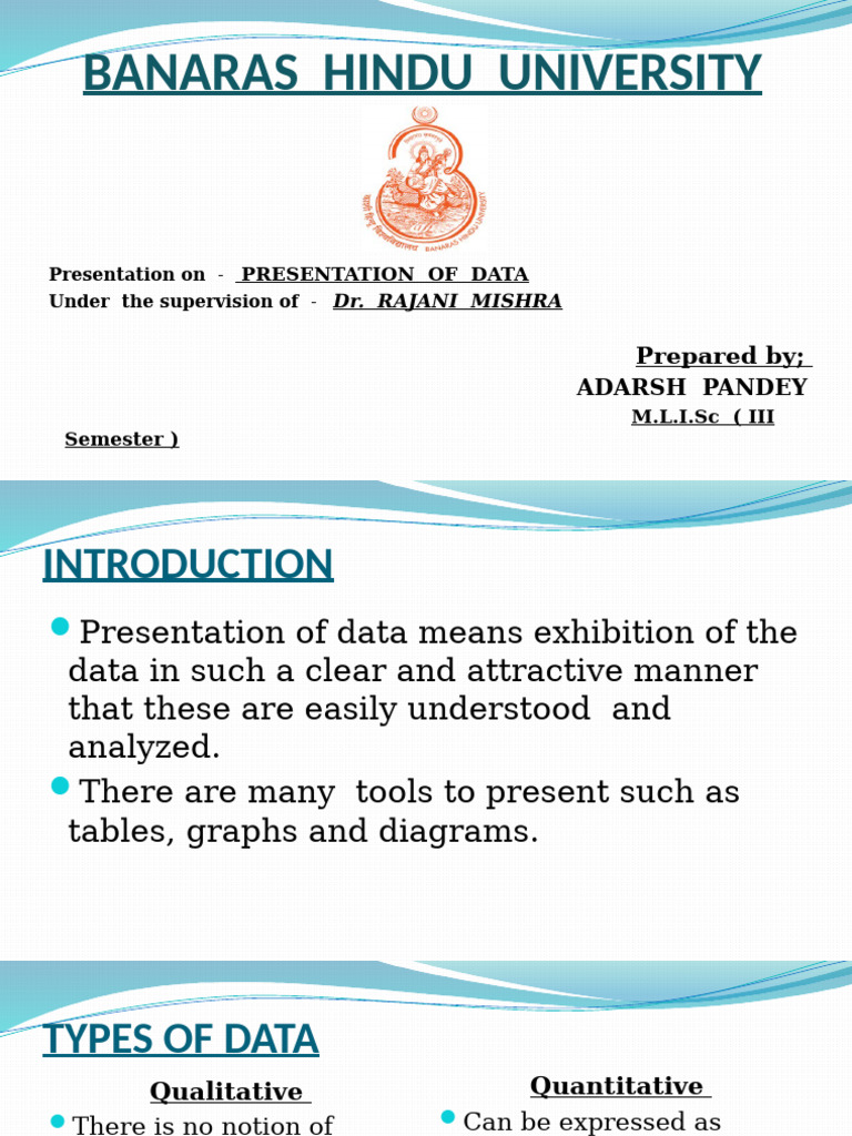 Presentation of Data | PDF | Histogram