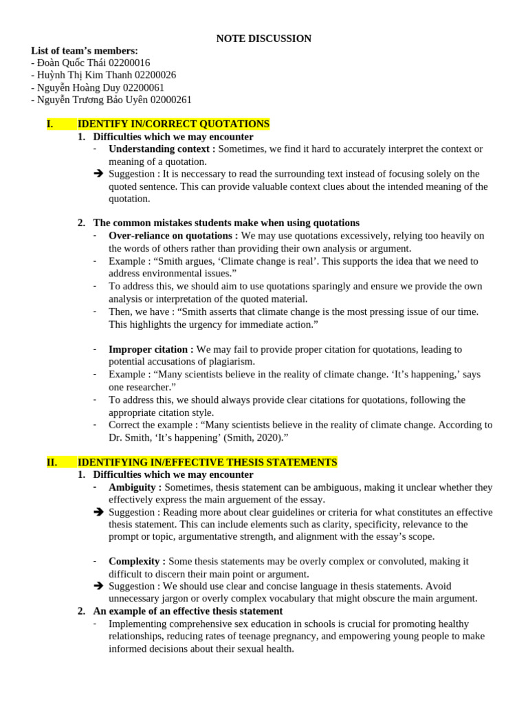 Note Discussion | PDF | Essays | Sex Education