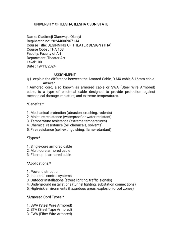 UNIVERSITY OF I-WPS Office Assignment THA | PDF