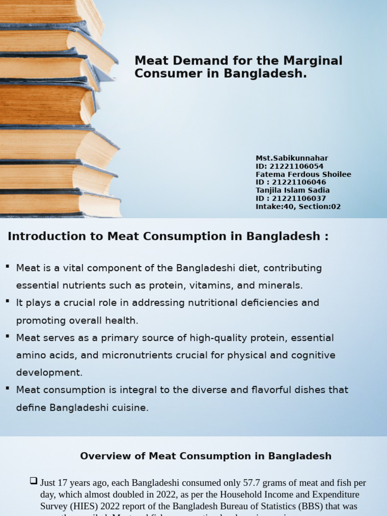 Meat Demand For The Marginal Consumer in Bangladesh | PDF | Meat ...