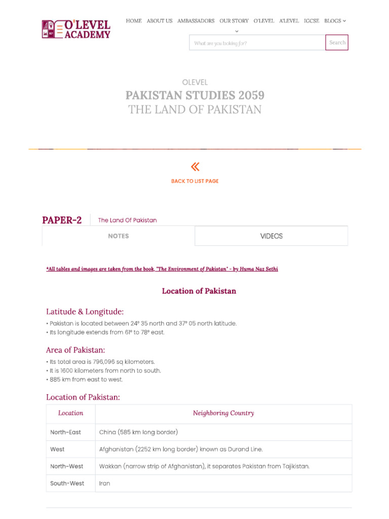 1-Land of Pakistan | PDF