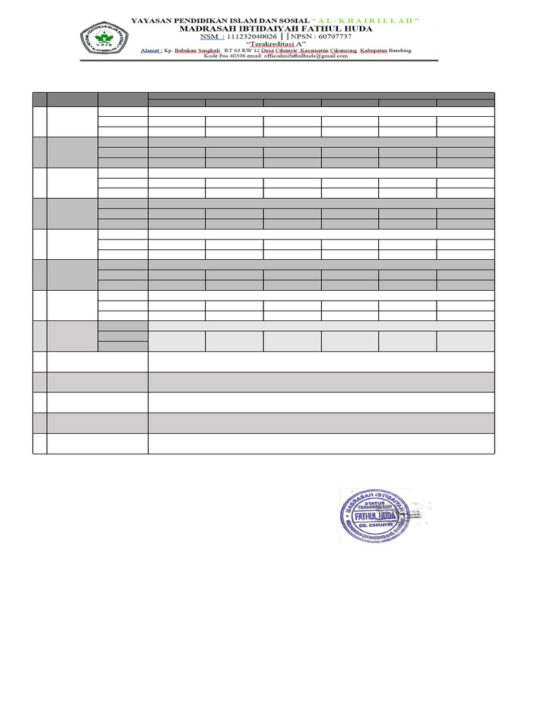 Jadwal Asas Ganjil 2425 | PDF