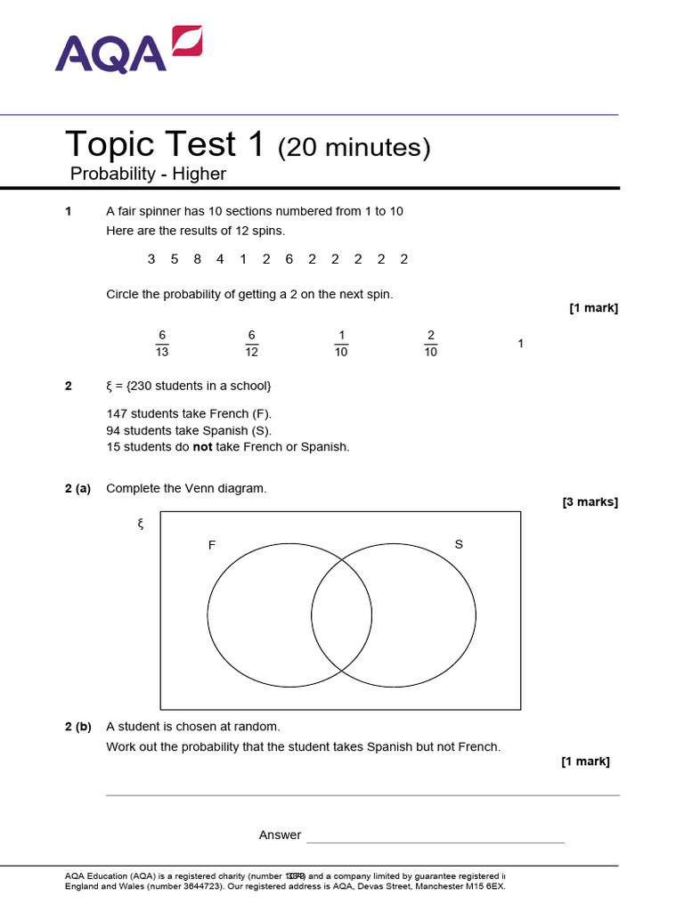 Probability (H) QP | PDF