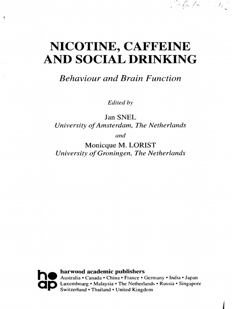 Effects of Nicotine, Caffeine, Alcohol | PDF | Caffeine | Nicotine