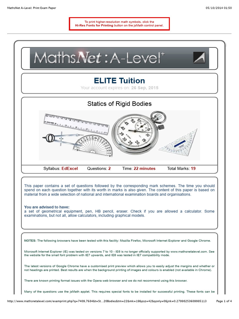 Statics of Rigid Bodies | PDF | Software