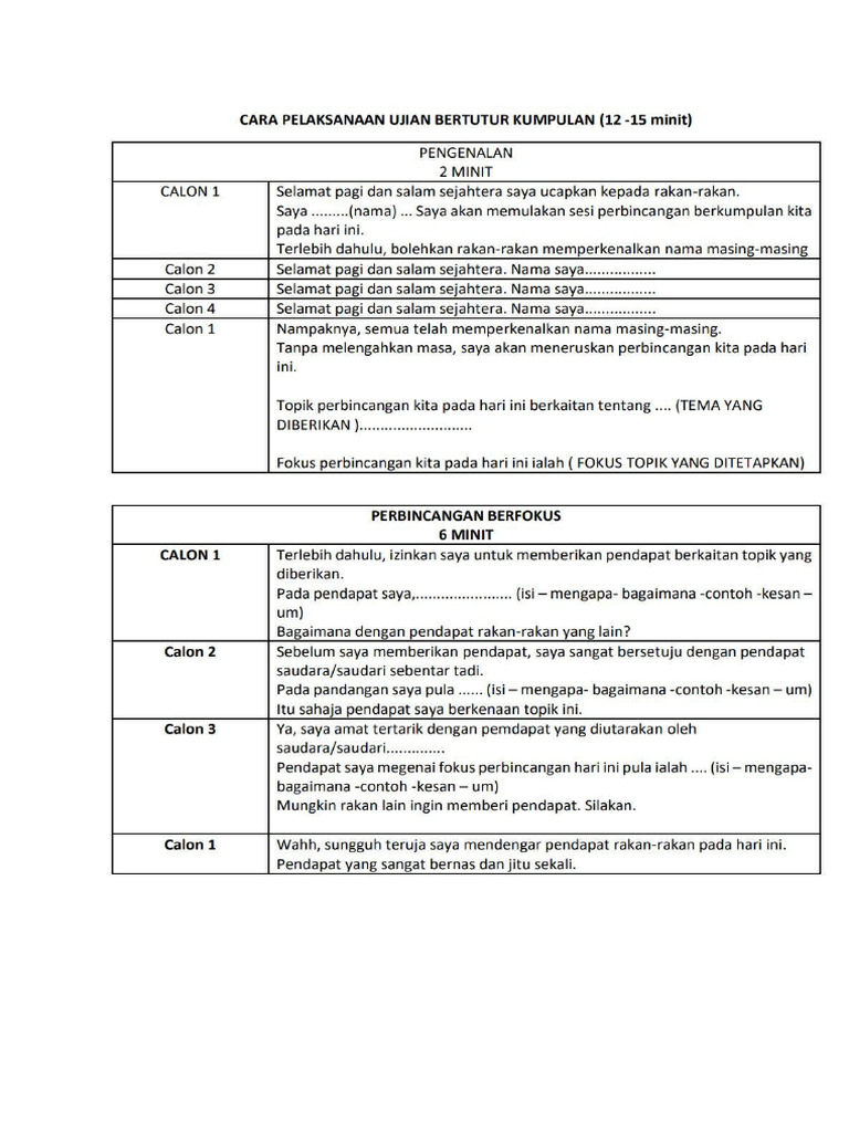 Format Lisan BM | PDF