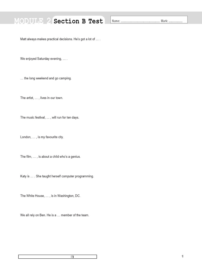 02AdvancedThinkAhead4 Mod2 SecB | PDF