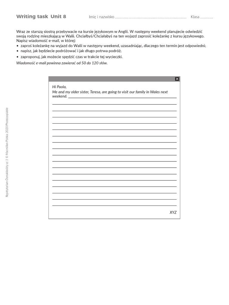 Unit 8 Writing Task | PDF