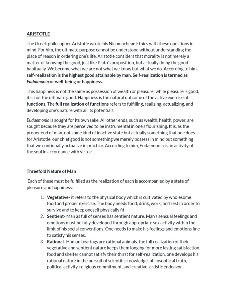 ARISTOTLE | PDF | Reason