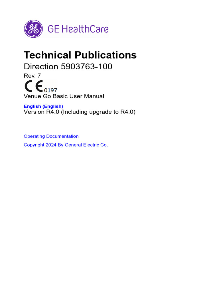 Venue Go R4 English User Manual - UM - 5903763-100 - 7 | PDF | Medical ...