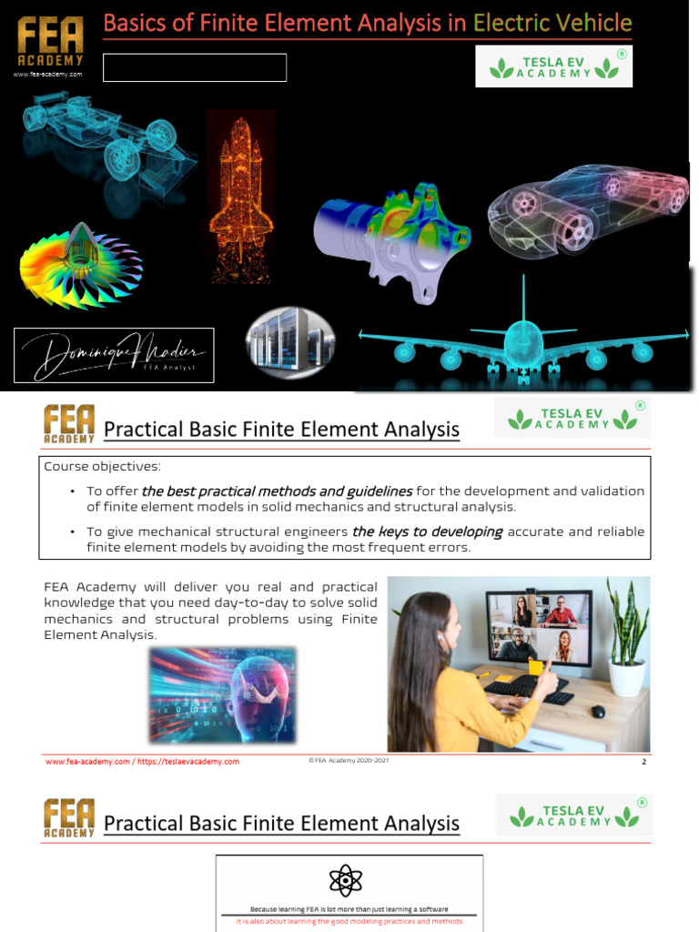Basic Finite Element Analysis Course | PDF | Finite Element Method ...