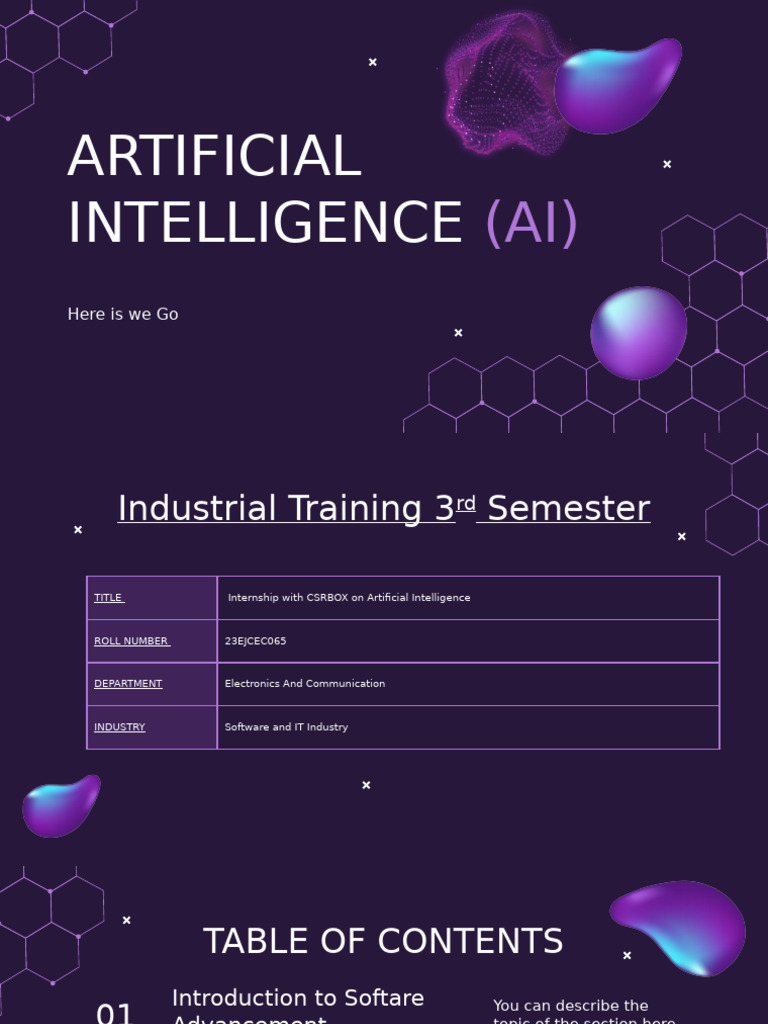 Artificial Intelligence (AI) Technology Project Proposal - by Slidesgo | PDF | Planets | Sun