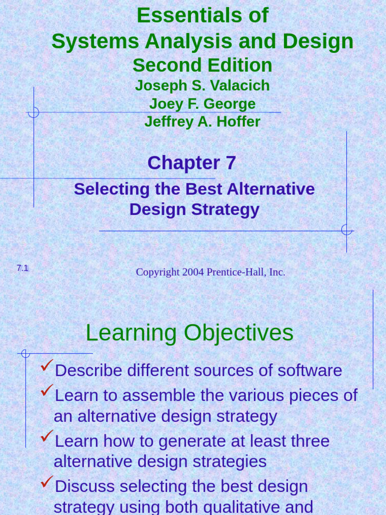 Second Edition: Selecting The Best Alternative Design Strategy | PDF | Software | System
