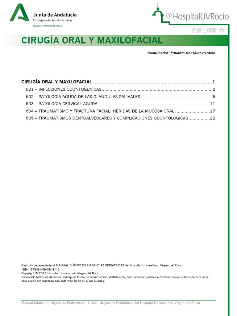MC UrgPed CIRUGIA ORAL Y MAXILOFACIAL | PDF | Odontología | Medicina CLINICA