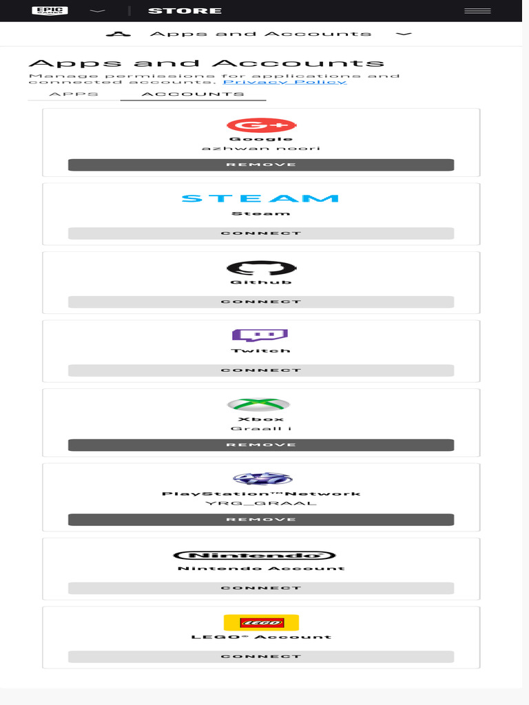 Apps and Accounts | PDF