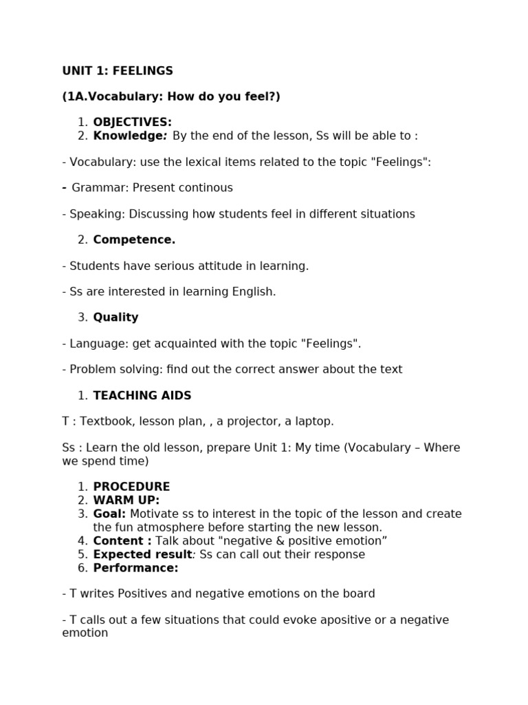 Unit 1 | PDF | Vocabulary | Learning