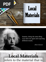 Local Materials Used in Creating Art | PDF | Textiles