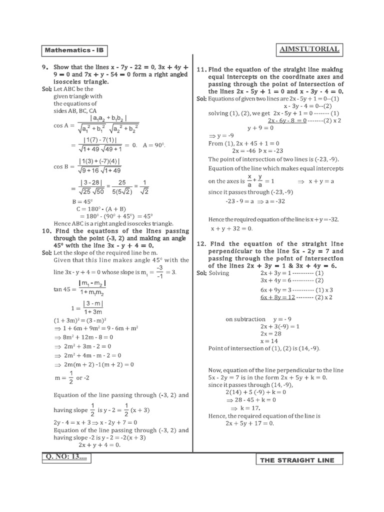 Maths Ib 7 | PDF