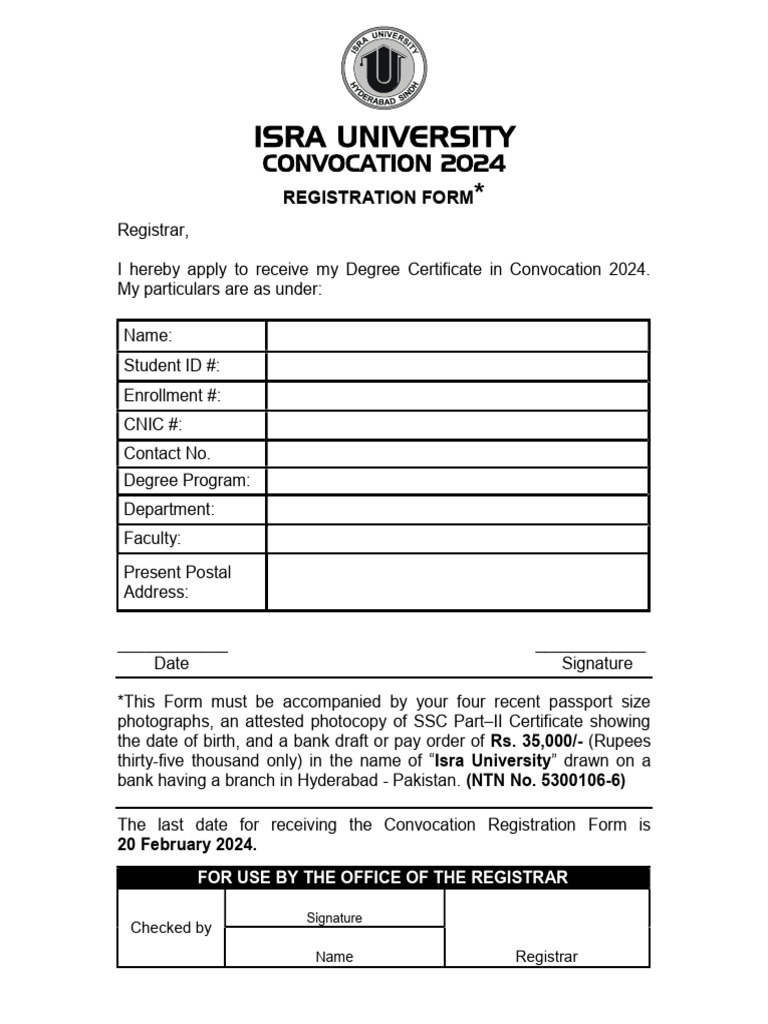 Convocation 2024 Updated | PDF | Government And Personhood