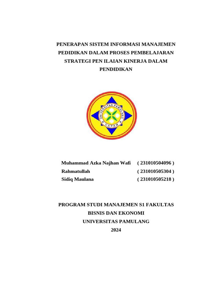 Jurnal+Sistem+Informasi+Manajemen+Pendidikan 1 | PDF