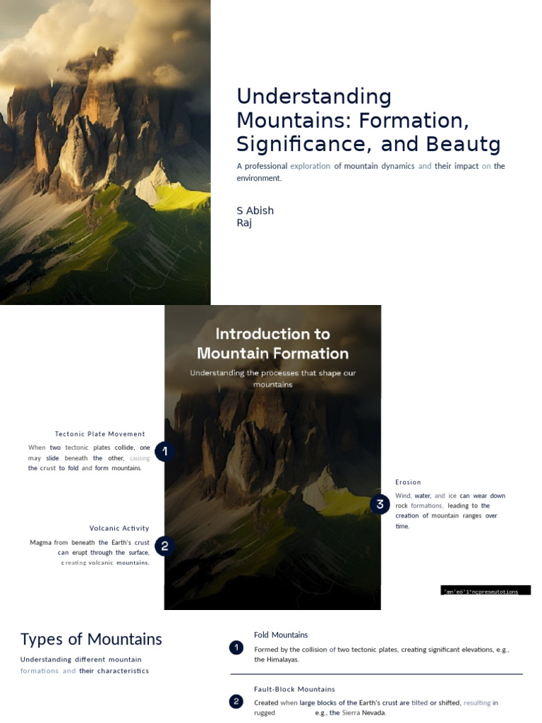 Understanding Mountains | PDF | Mountains | Volcano
