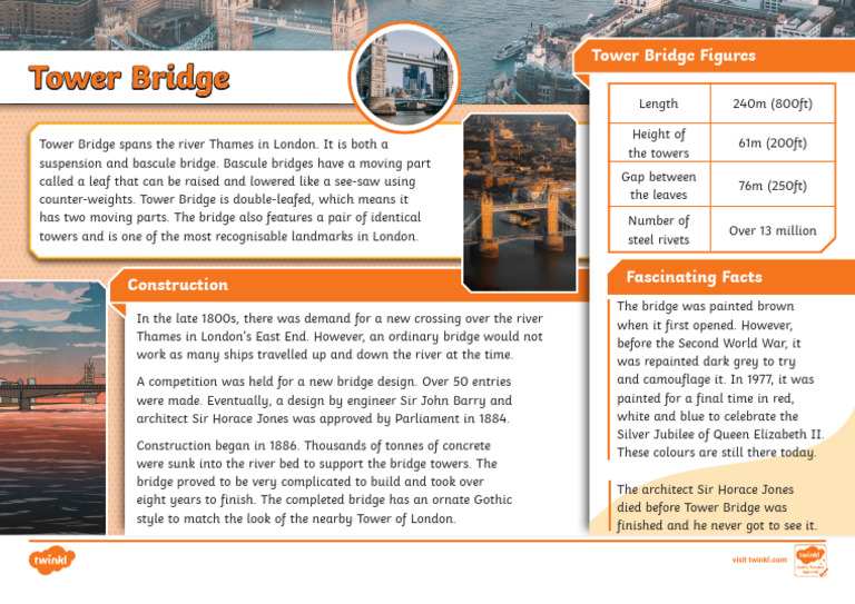 Tower Bridge Fact File | PDF