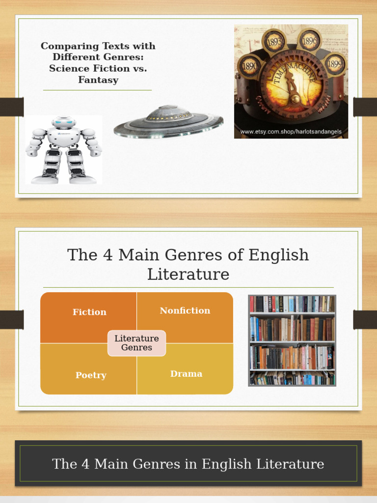 Compering Texts With Different Genres Scince Fiction vs. Fantasy | PDF