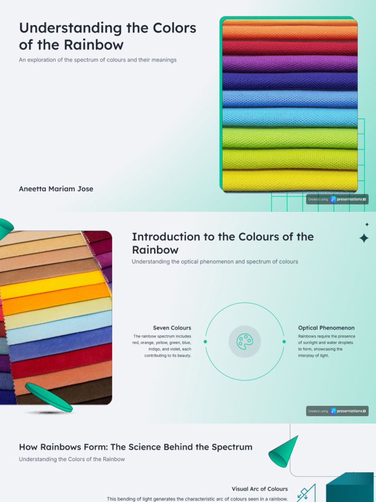 Colors of The Rainbow Presentation | PDF