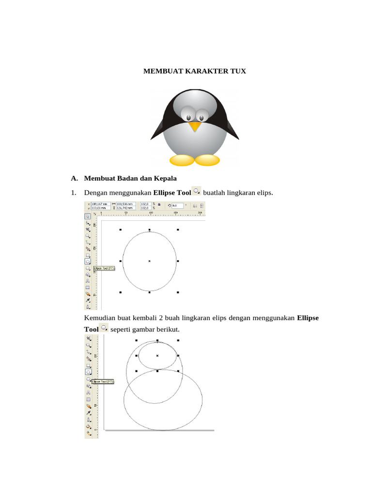 Membuat Karakter Tux Fix | PDF